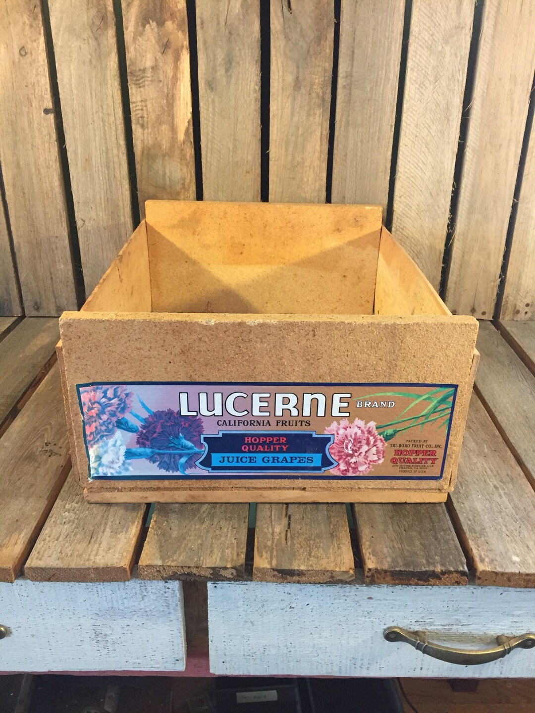 Lucerne California Fruits Crate, Fruit Crate - Etsy