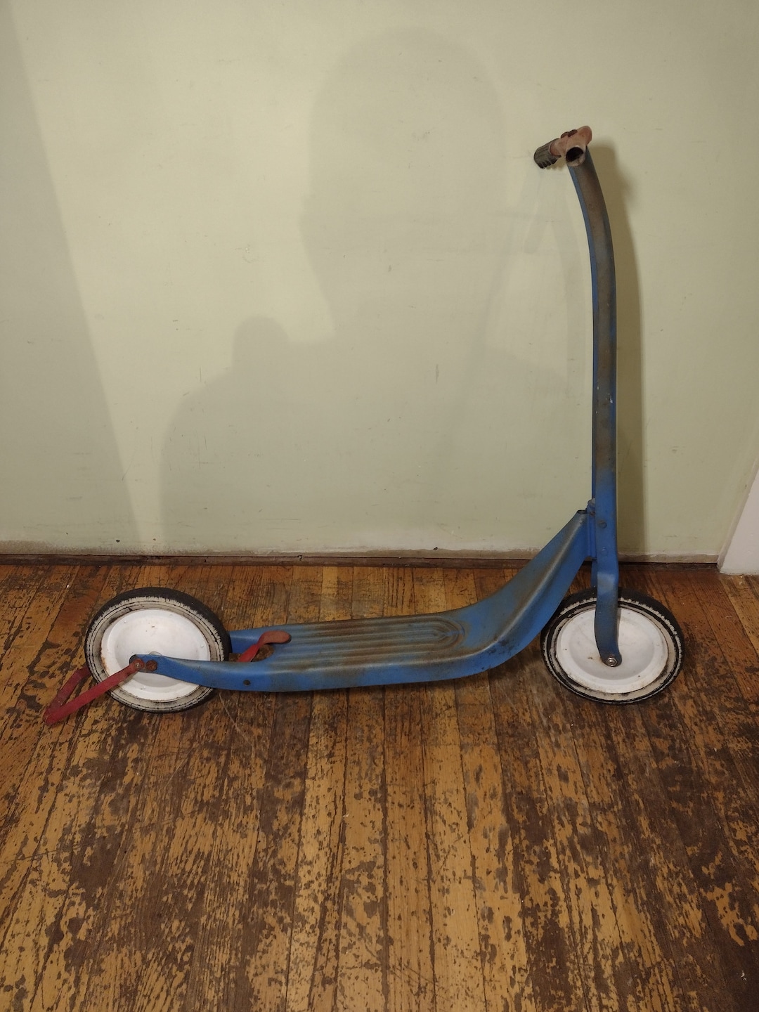 Vintage Rusty Metal Scooter – Retro Child’s Toy – Industrial Decor ...