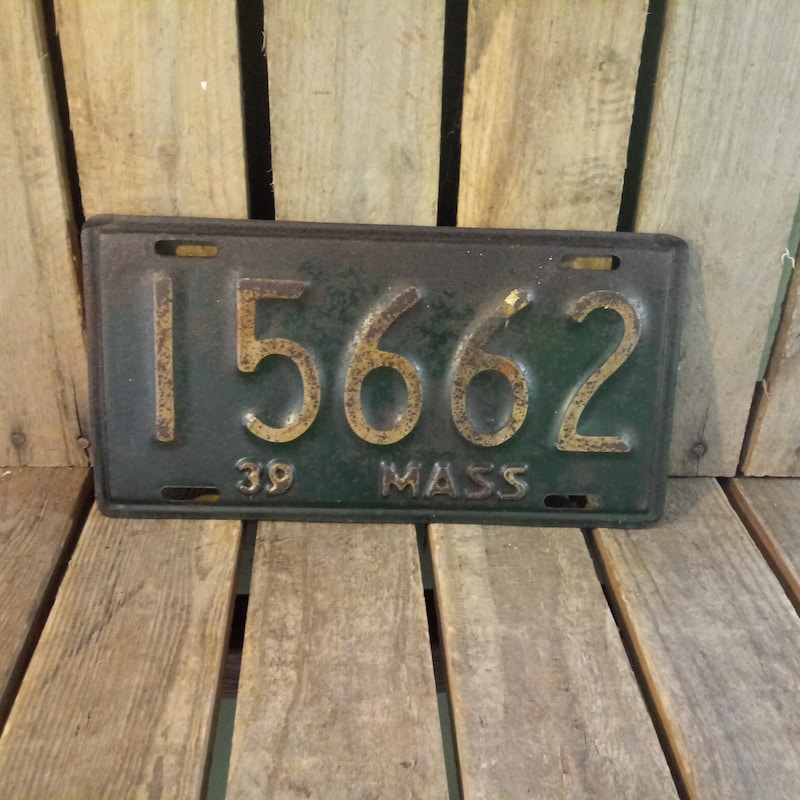 Old License Plate - Etsy