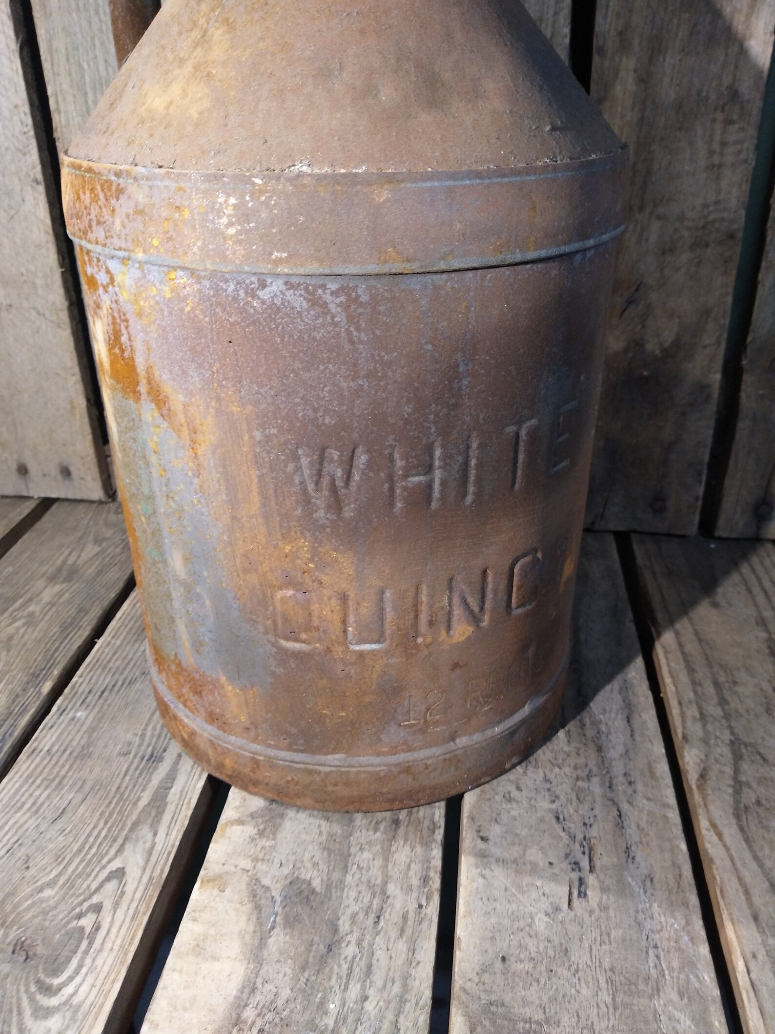 Vintage Rusty Milk Can | Etsy