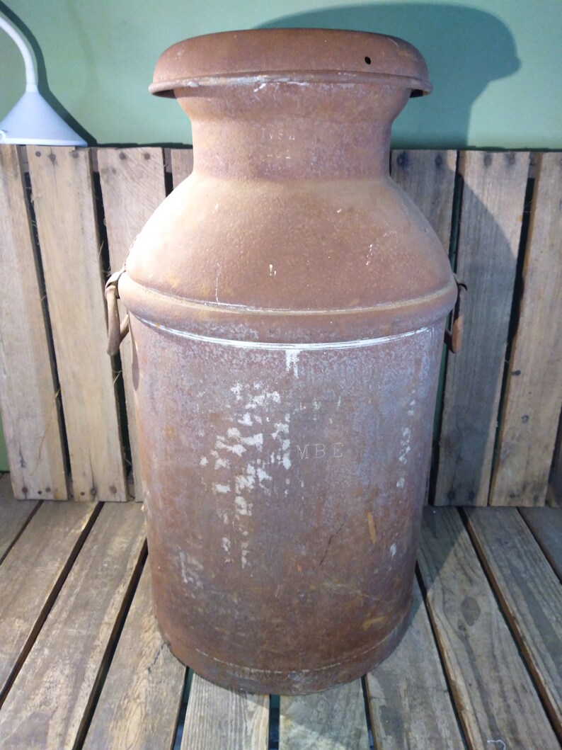 Antique Rusty Milk Can | Etsy
