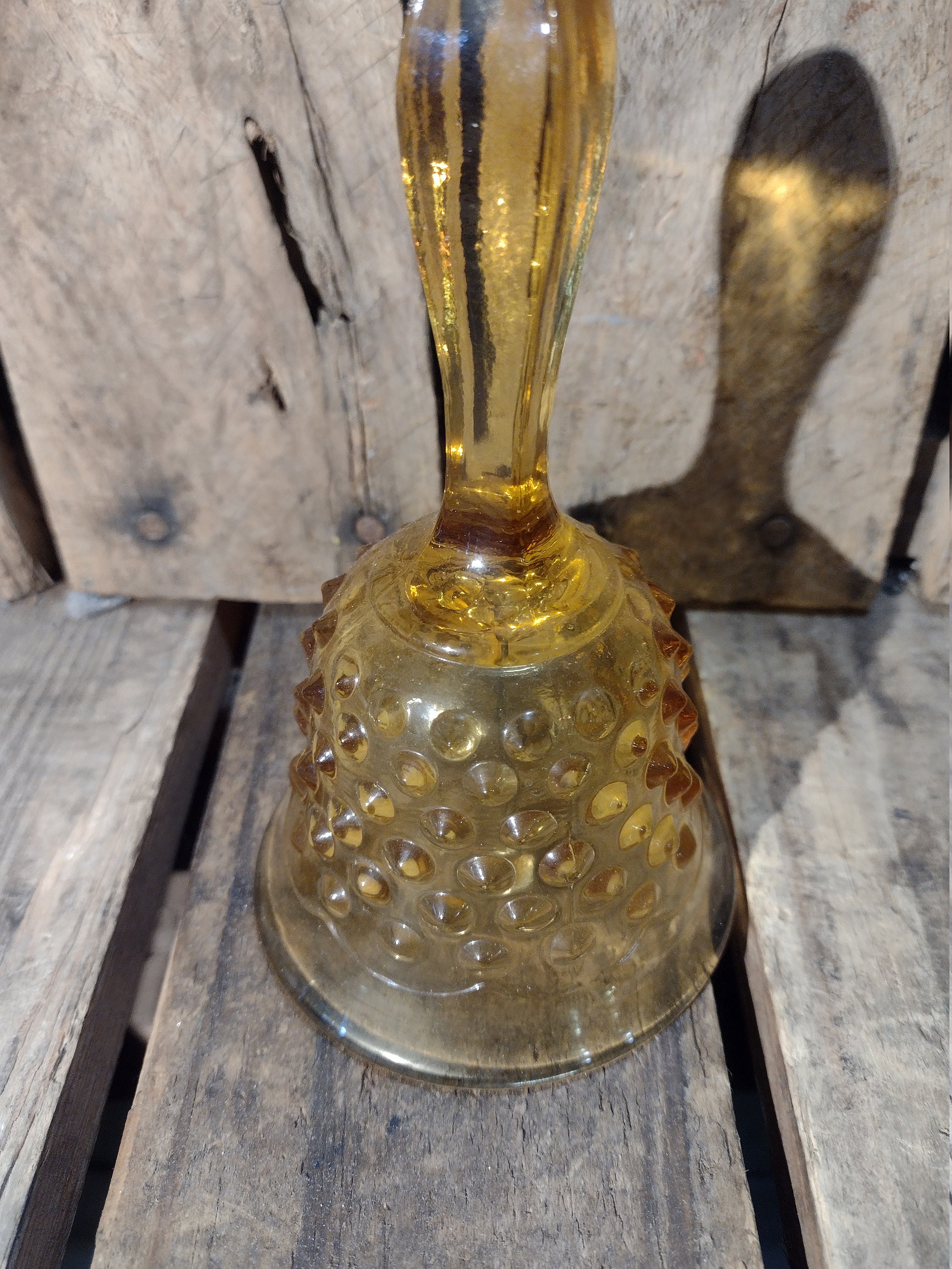 Vintage Glass Bell | Etsy