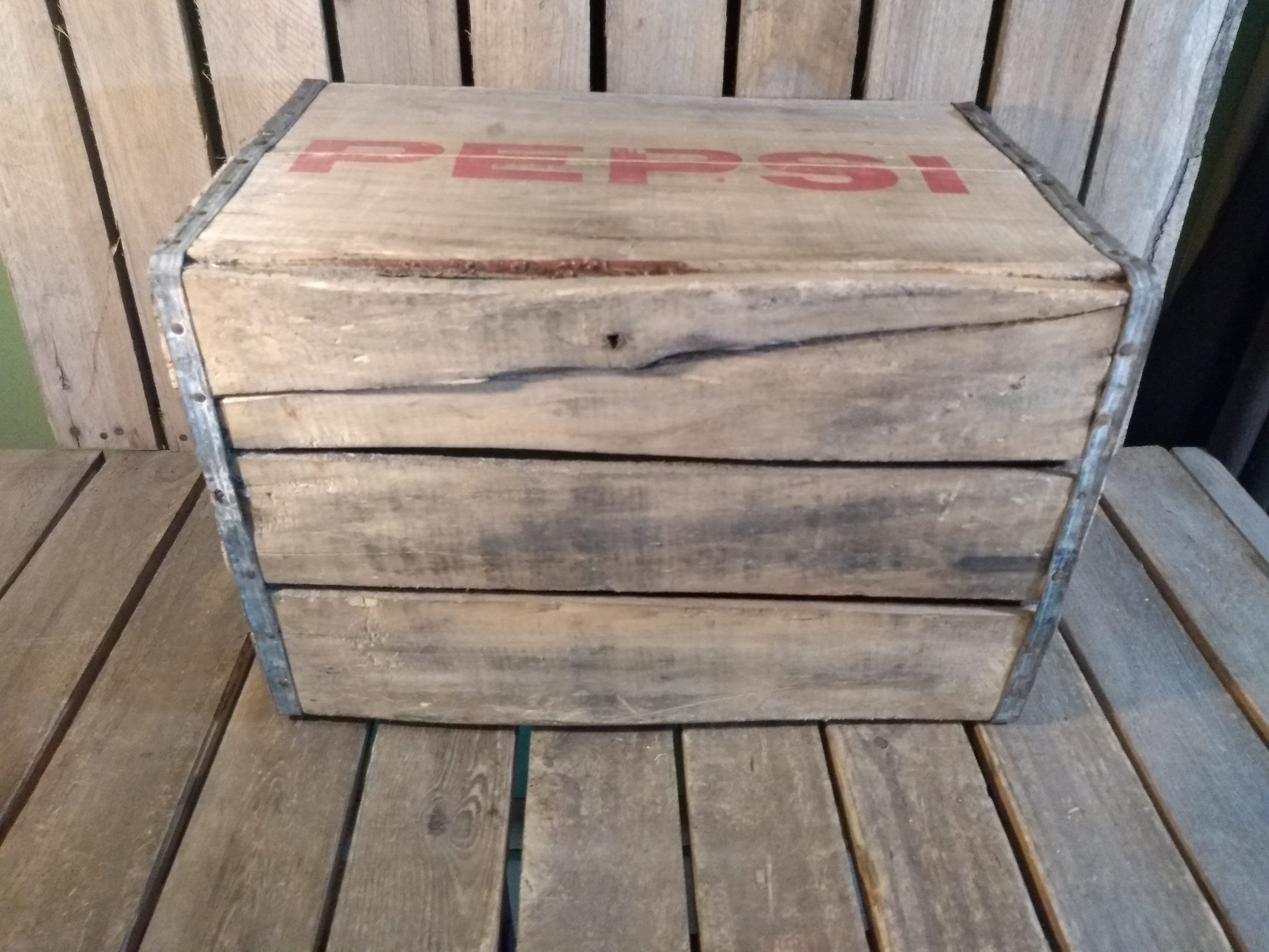 Vintage Pepsi Crate Vintage Wooden Crate | Etsy