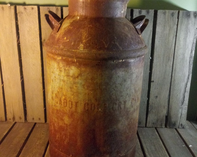 Cabot Milk Can, Vintage Rusty Milk Can - Etsy