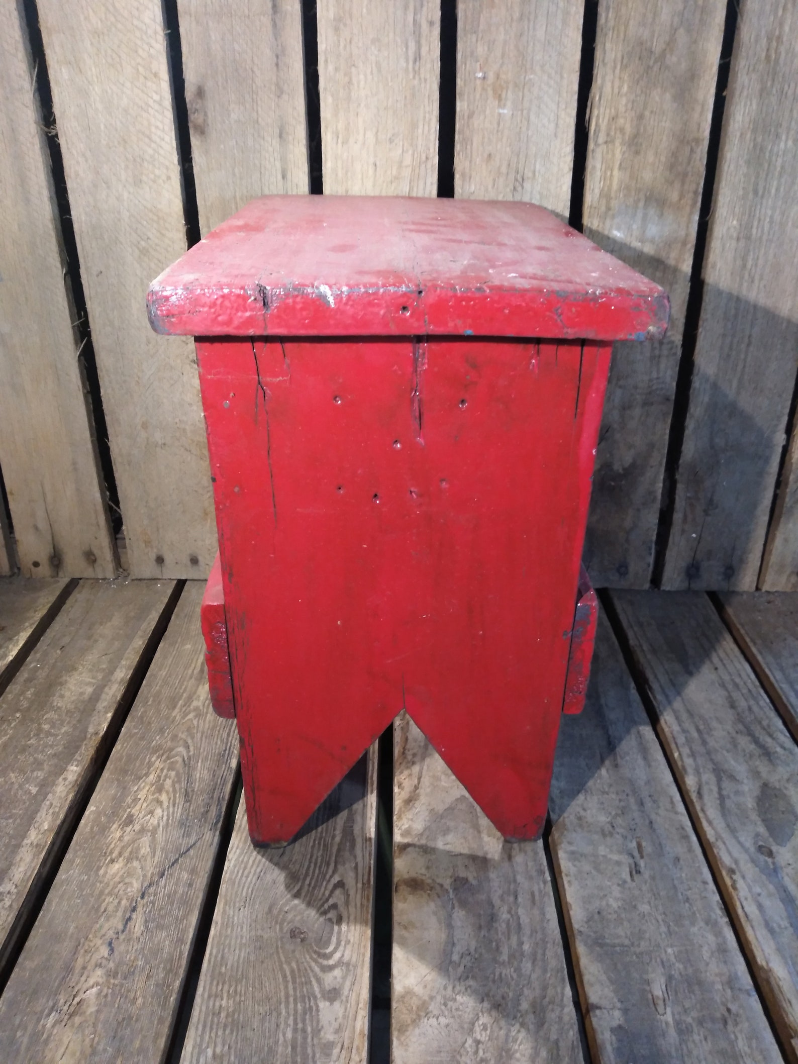 Vintage Wooden Stool | Etsy