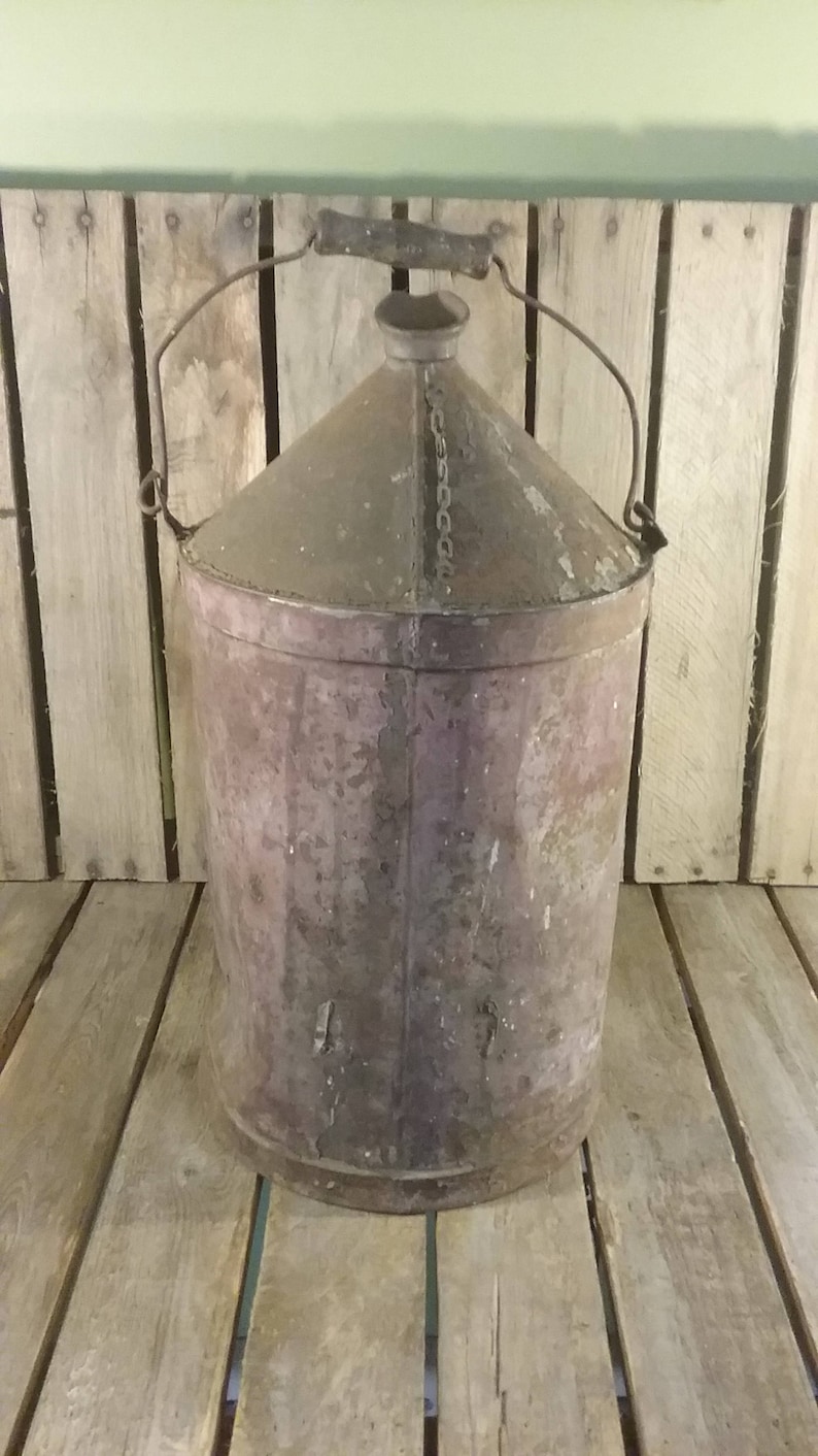 Vintage Metal Jug Distressed Jug Rusty Jug Rusty Metal Can | Etsy