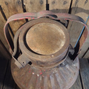 Vintage Shell Oil Gas Can – Large Red Metal Fuel Storage Container ...