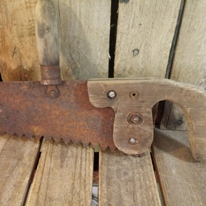Antique Rusty Saw - Etsy