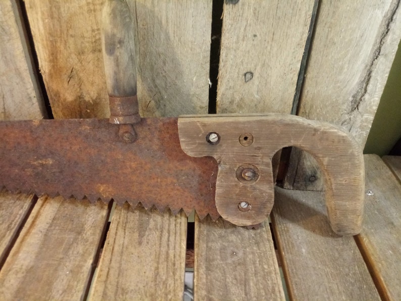 Antique Rusty Saw - Etsy