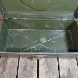 Vintage Green Metal Toolbox - Etsy