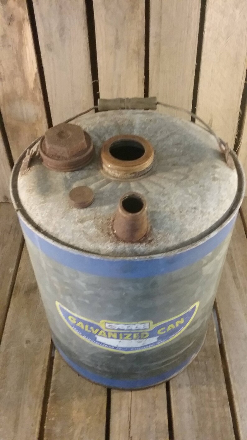 Rusty Gas Can Eagle Gas Can Galvanized Gas Can - Etsy