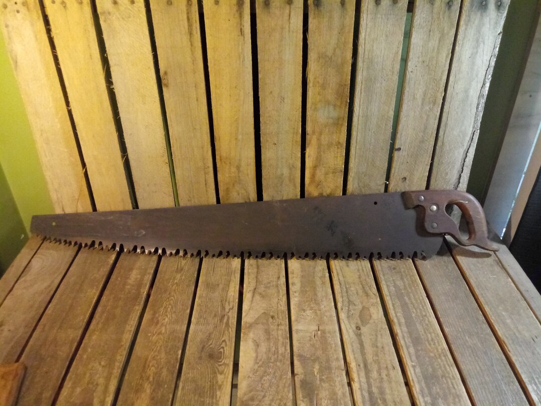 Large Vintage Saw - Etsy
