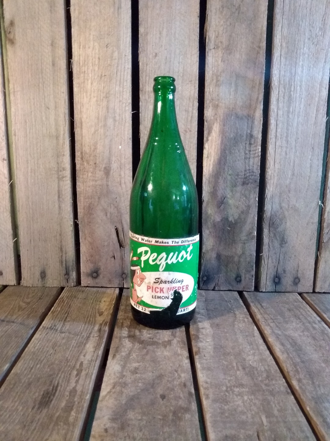 Vintage Glass Bottle, Vintage Spring Water Bottle - Etsy