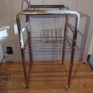 Vintage Record Player Rolling Cart - Etsy