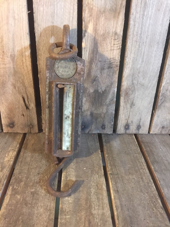 Antique Clark Hanging Scale - Etsy