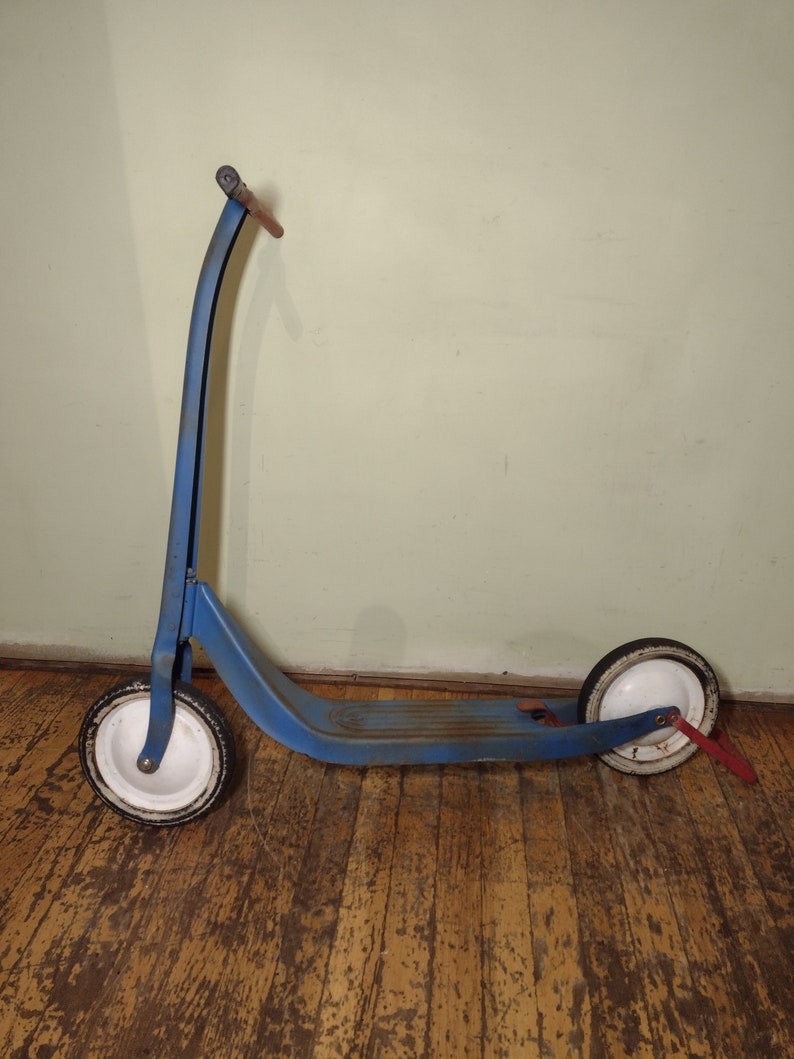 Vintage Metal Scooter - Etsy
