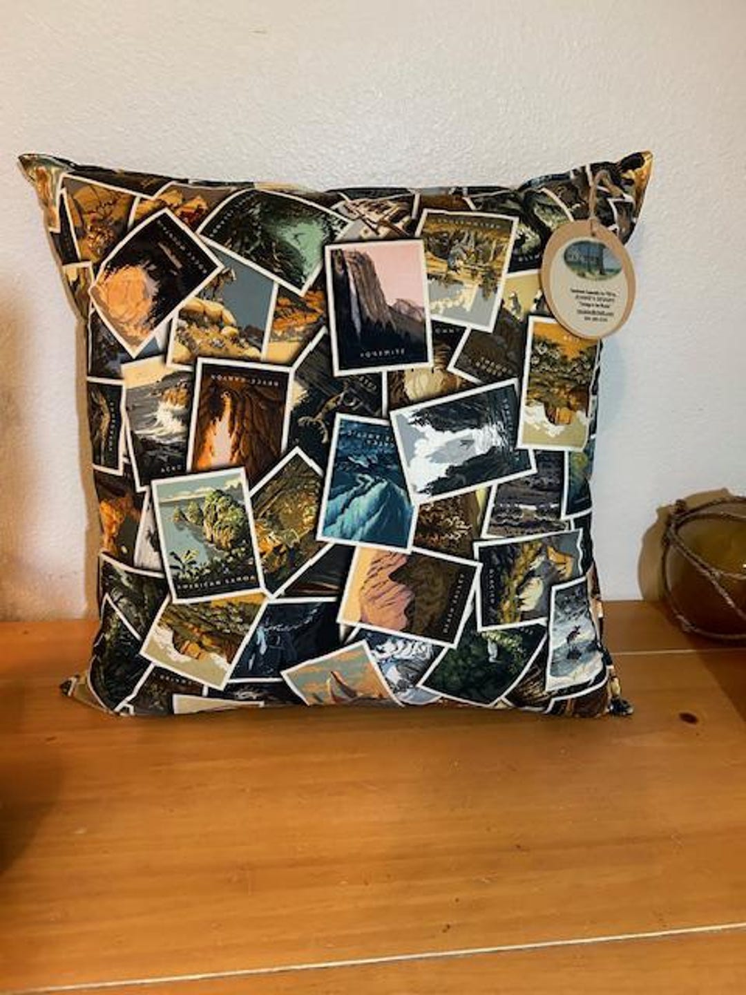 National Park TOSSED MINI POSTCARDS Pillow Collection, Multiple ...