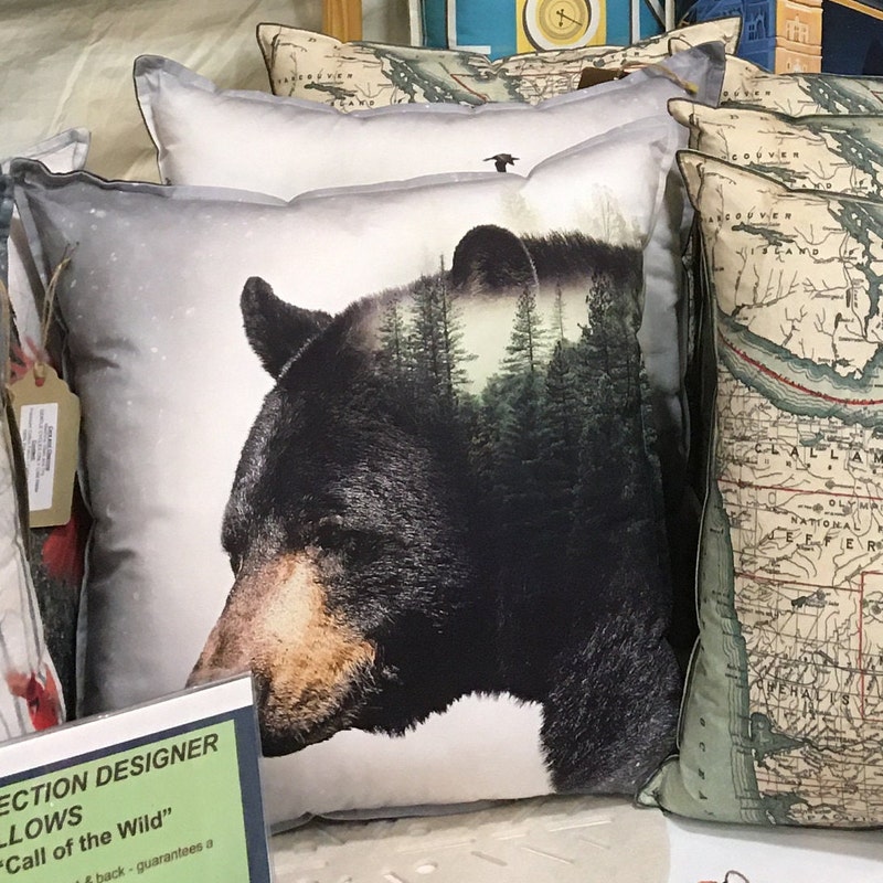 Bear Throw Pillow - Etsy