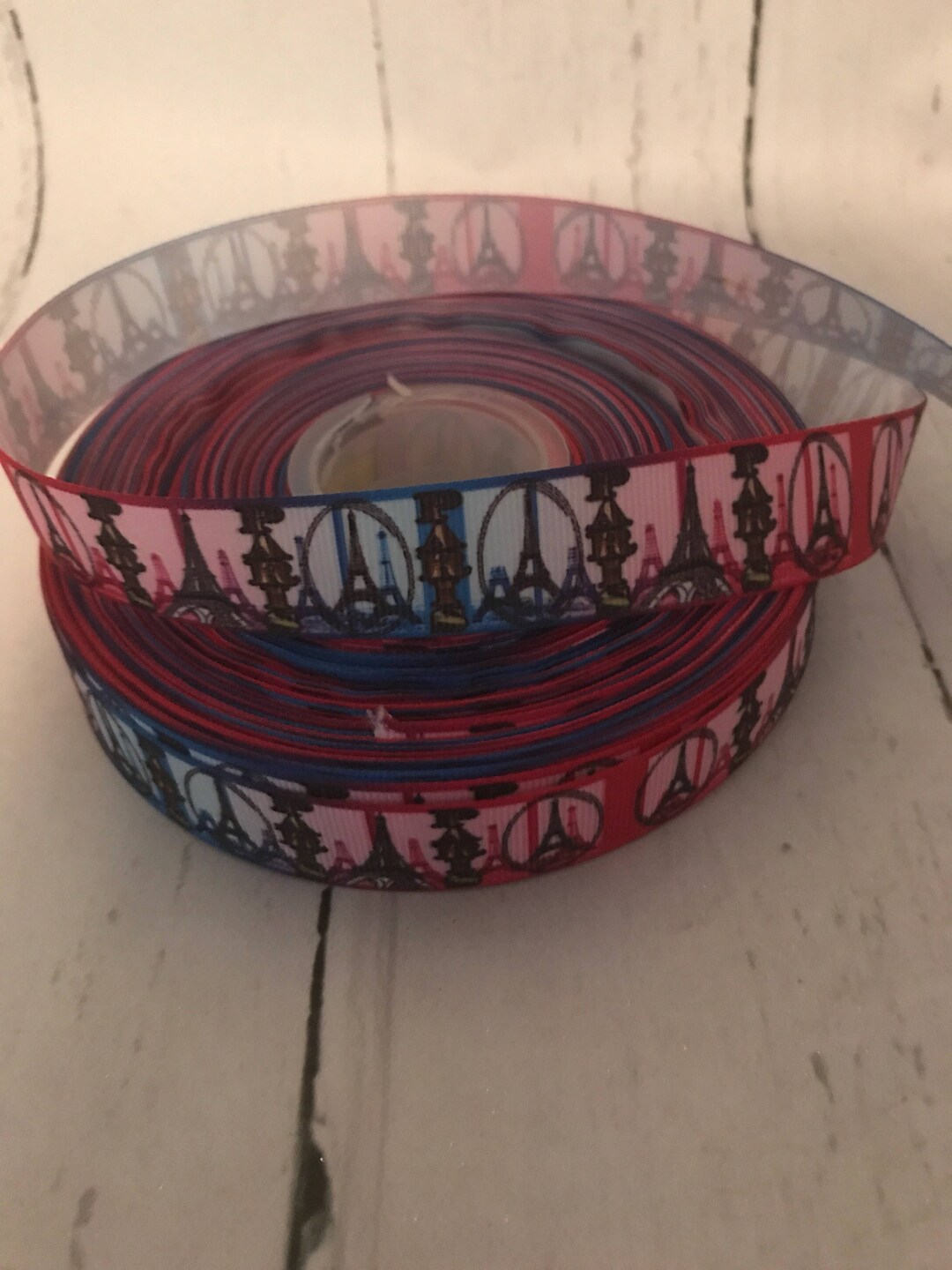 Paris Ribbon - Eiffel Tower Ribbon - Grosgrain Ribbon - Bow Making ...