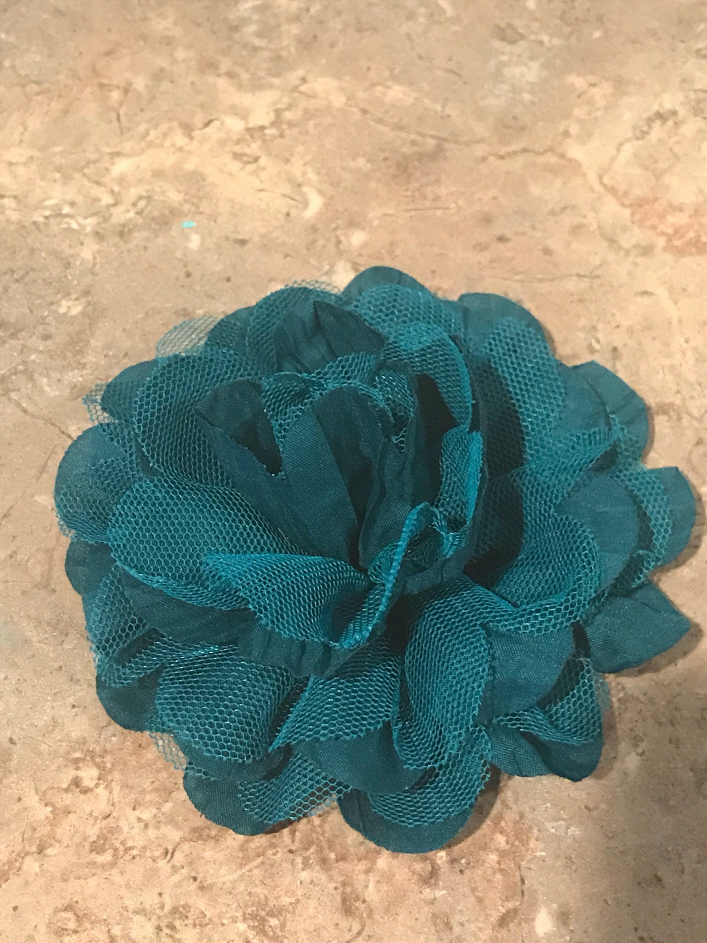 4 Inch Flower - Lace Flowers - Shredded Lace Flower - Fabric Flowers ...