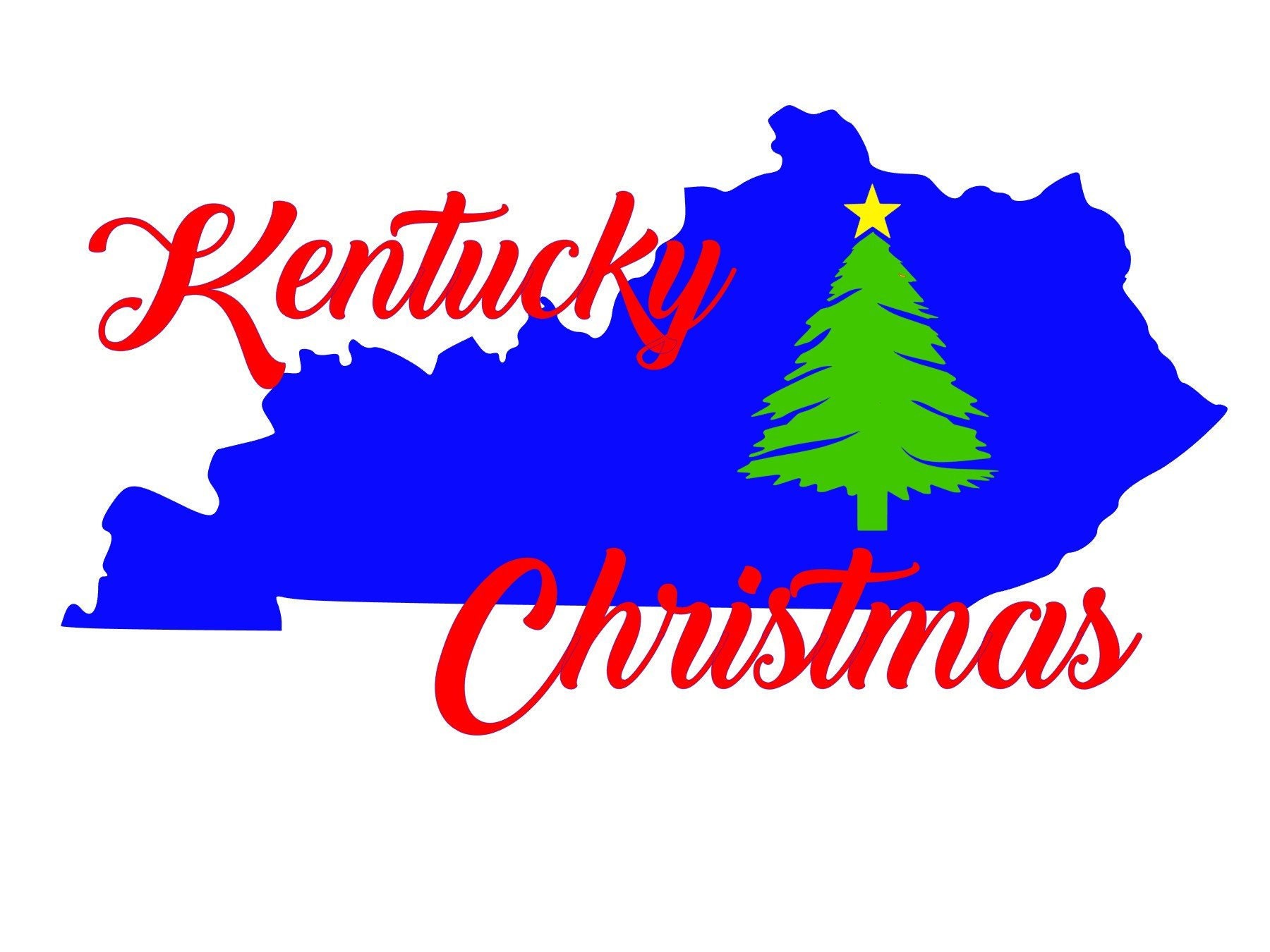 Kentucky svg, ky svg, Kentucky Christmas svg, kentucky state svg ...