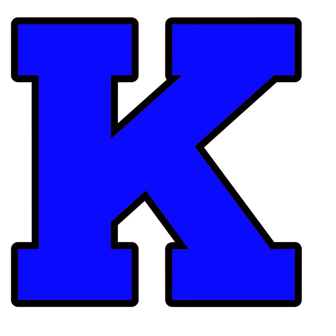 Kentucky Letter Svg, Kentucky Sillouette File, Ky Svg, Kentucky Letter ...
