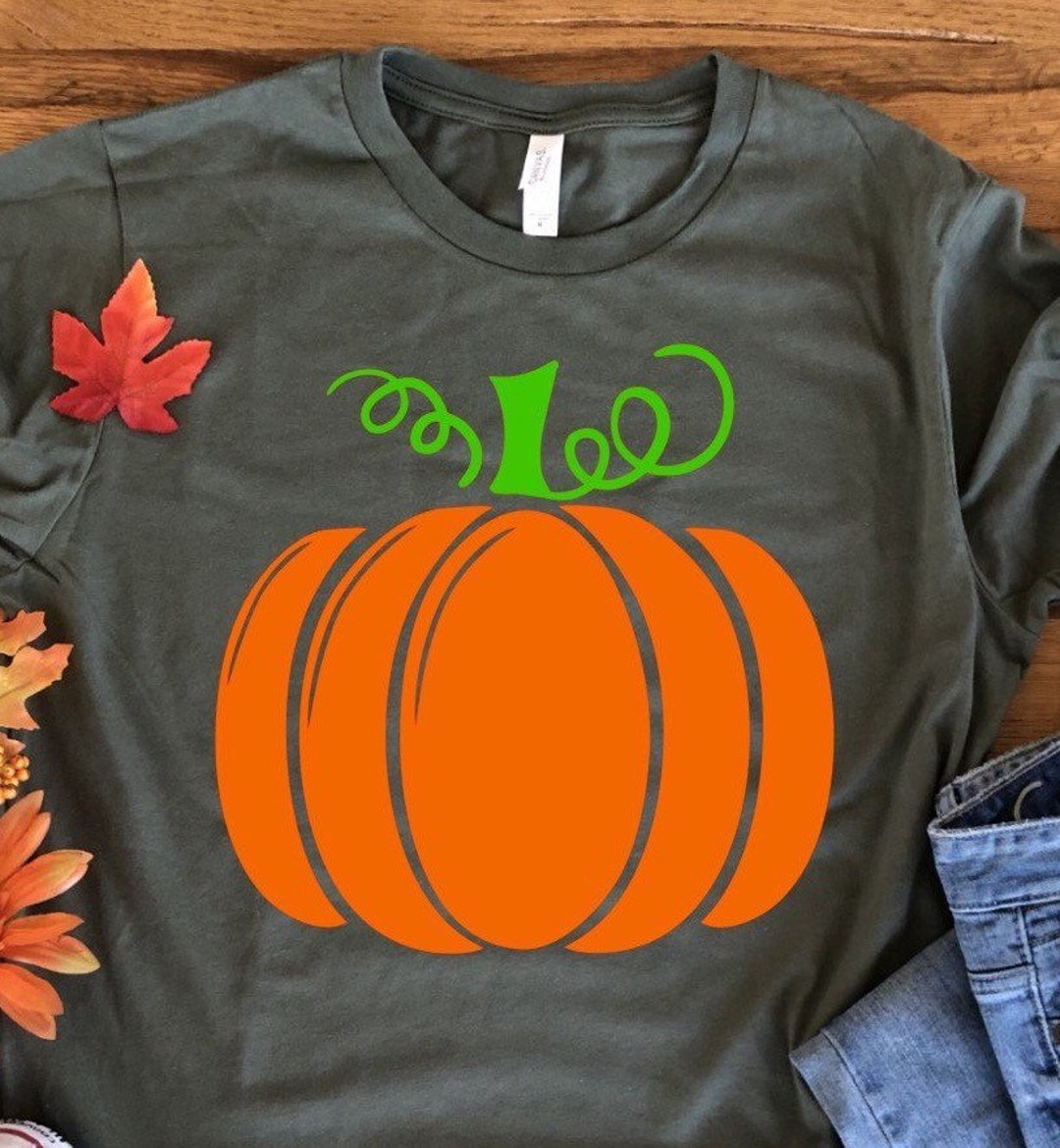 Pumpkin Svg, Fall Svg, Pumpkin With Vine Svg, Pumpkin Silouette File ...