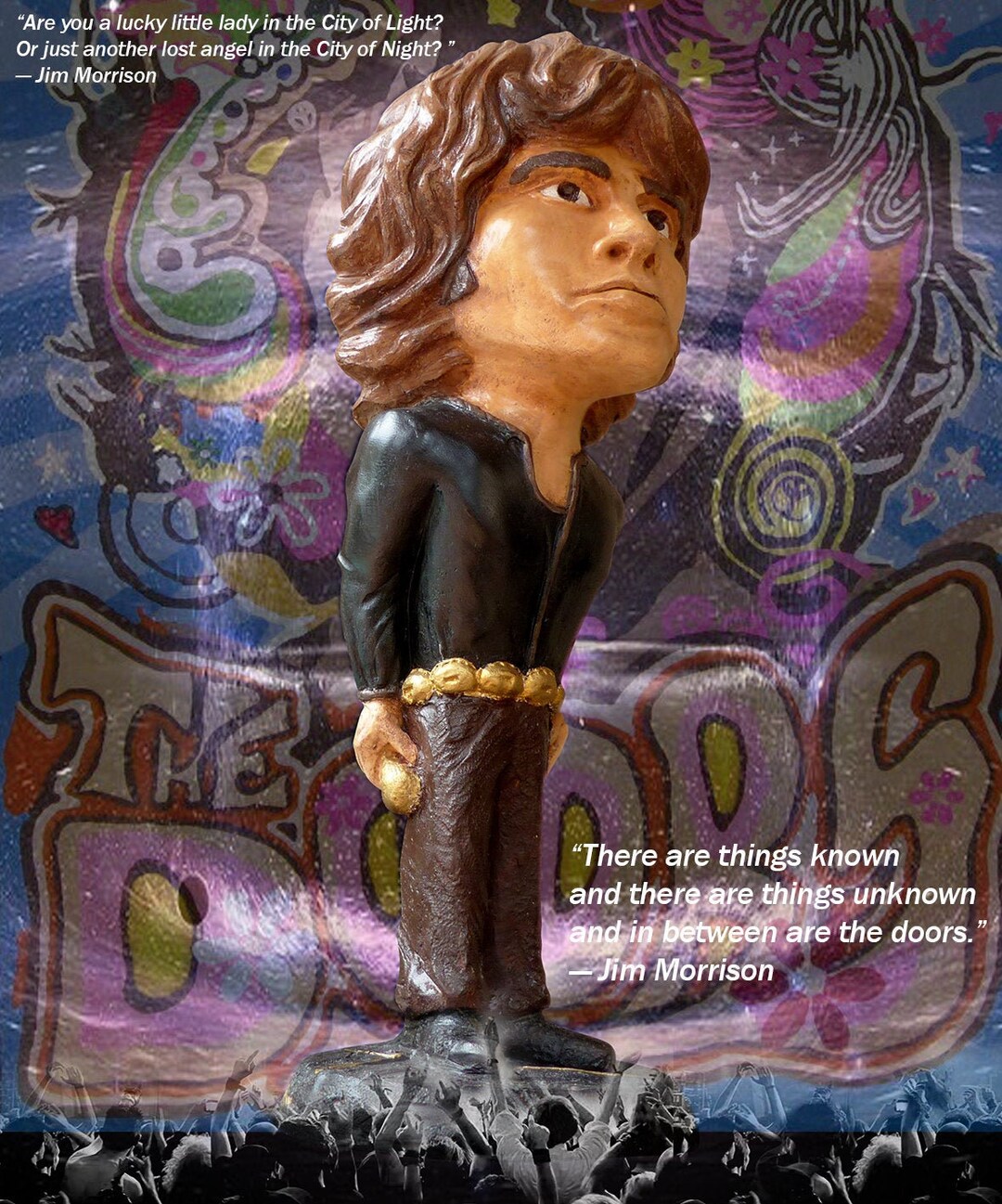 The Doors - Jim Morrison 17 Inch Tall Rock Star Statue by MARKO - Etsy