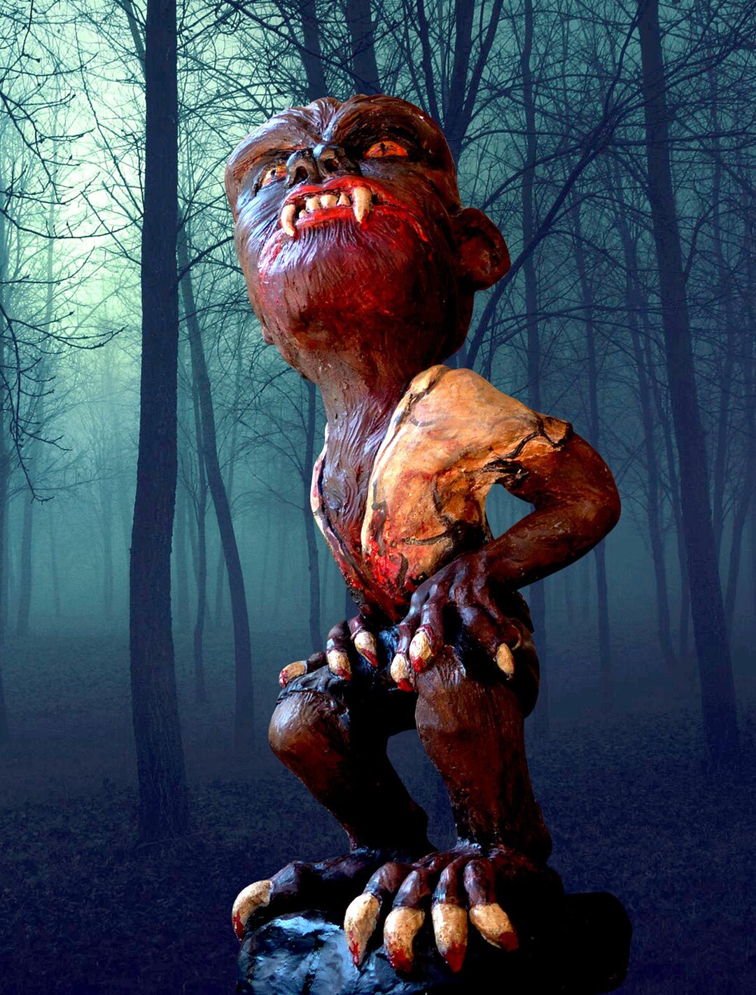 The WOLFMAN Statue by MARKO - Etsy