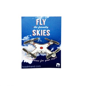 Fly the Friendly Skies Enamel Pin - Etsy