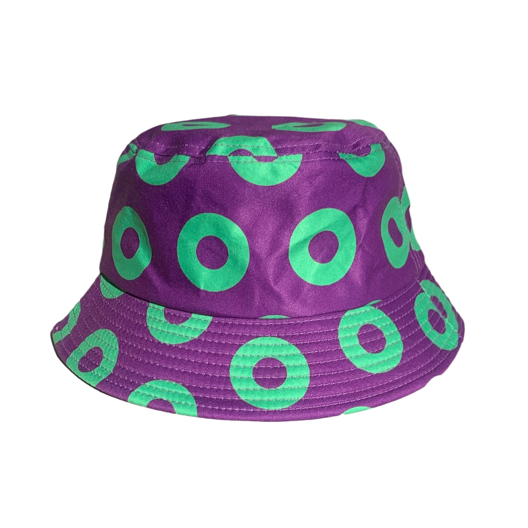 Green/purple Fishman Donut Bucket Hat - Phish - Etsy