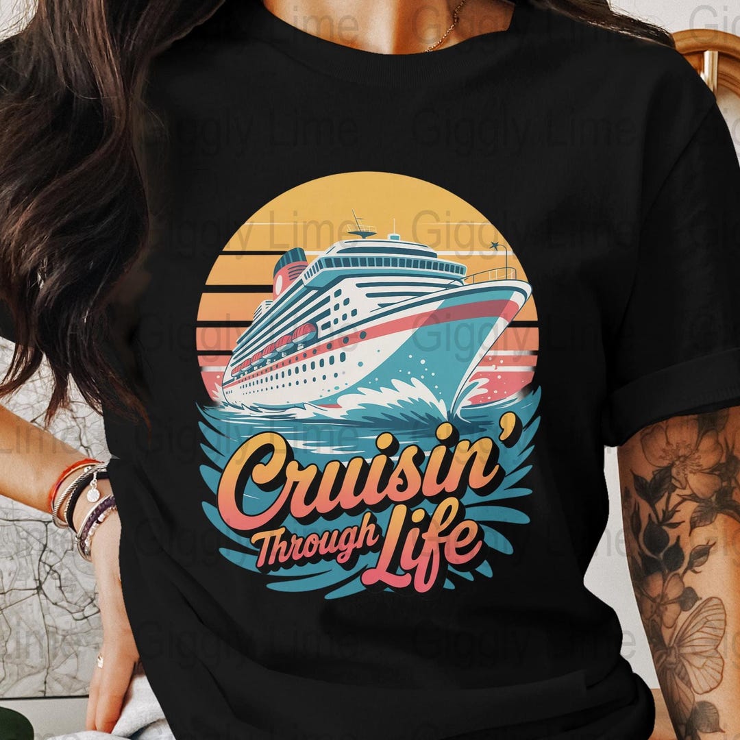 Cruise PNG, Cruisin’ Through Life PNG, Cruise PNG, Retro Cruise Ship ...