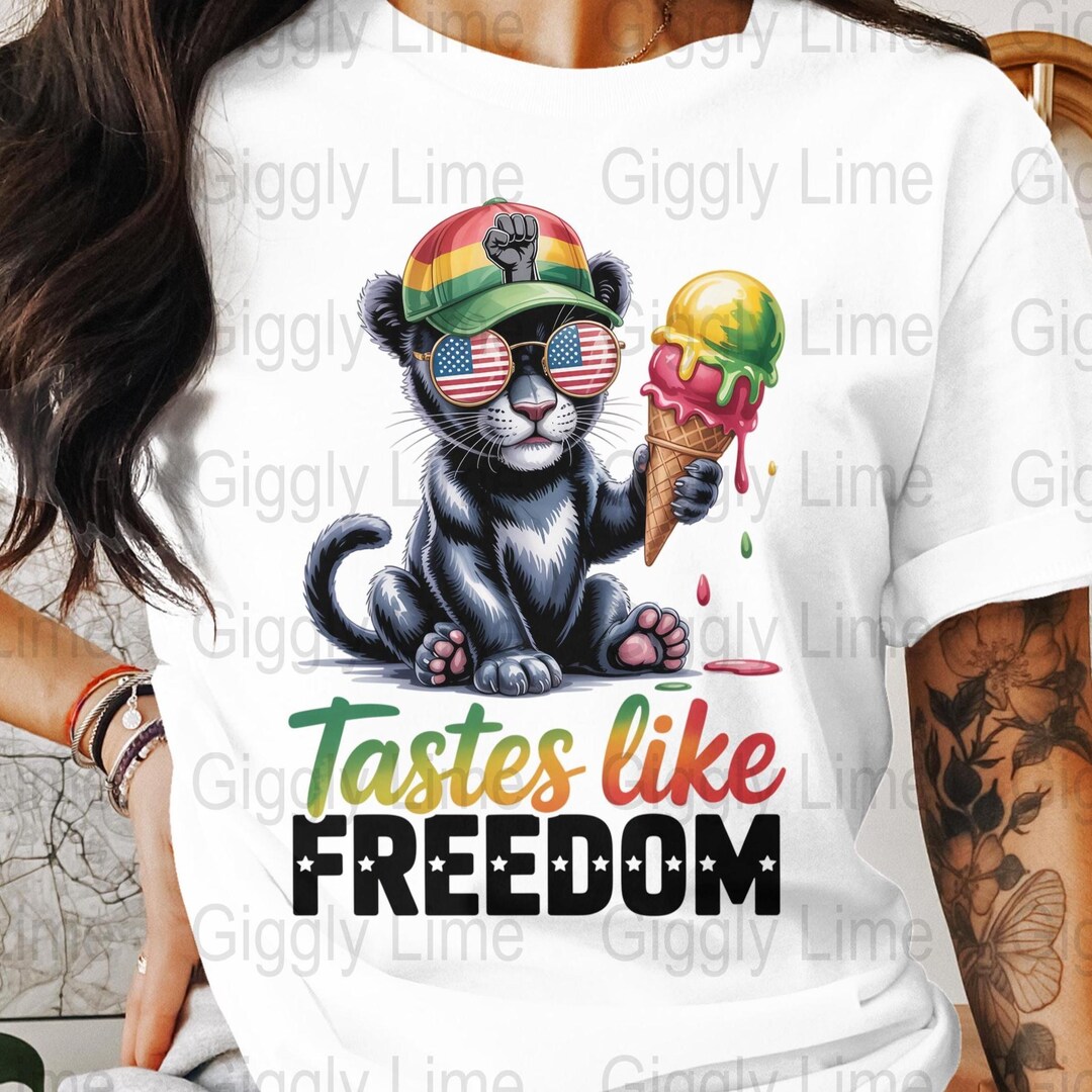 Juneteenth PNG, Taste Like Freedom PNG, Black Panther Digital Download ...