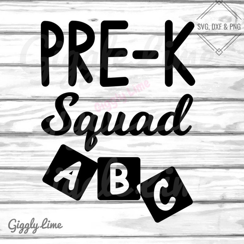 Pre-k Squad SVG Cutting File | Pre-k Clipart | Instant Download ...
