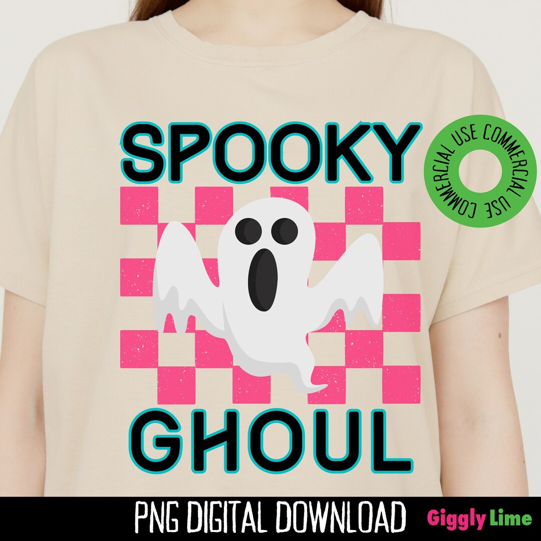Retro Spooky Ghoul Png, Halloween Png, Halloween Sublimation Design ...