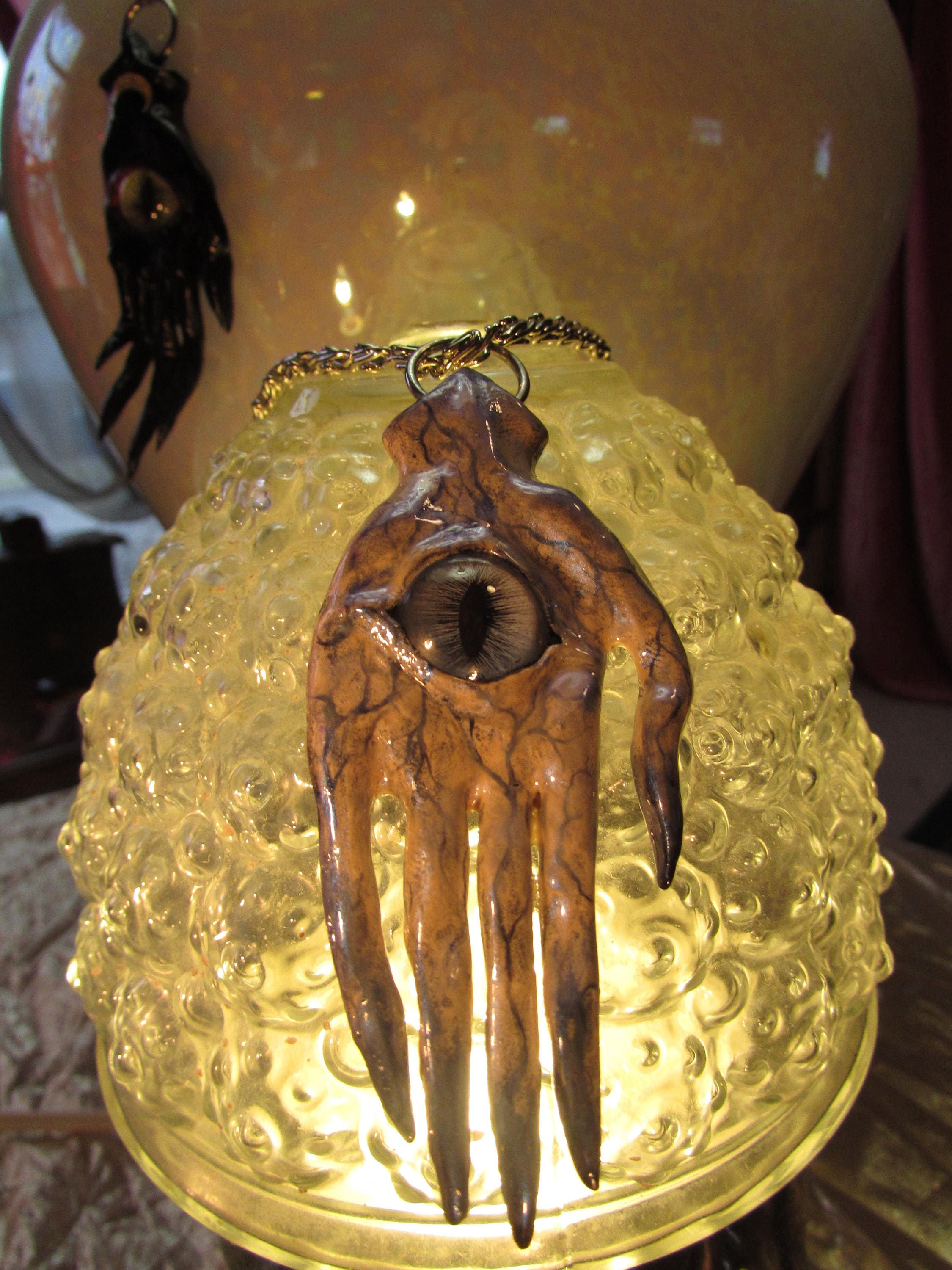 Ornate Custom Hand Pendant - Etsy