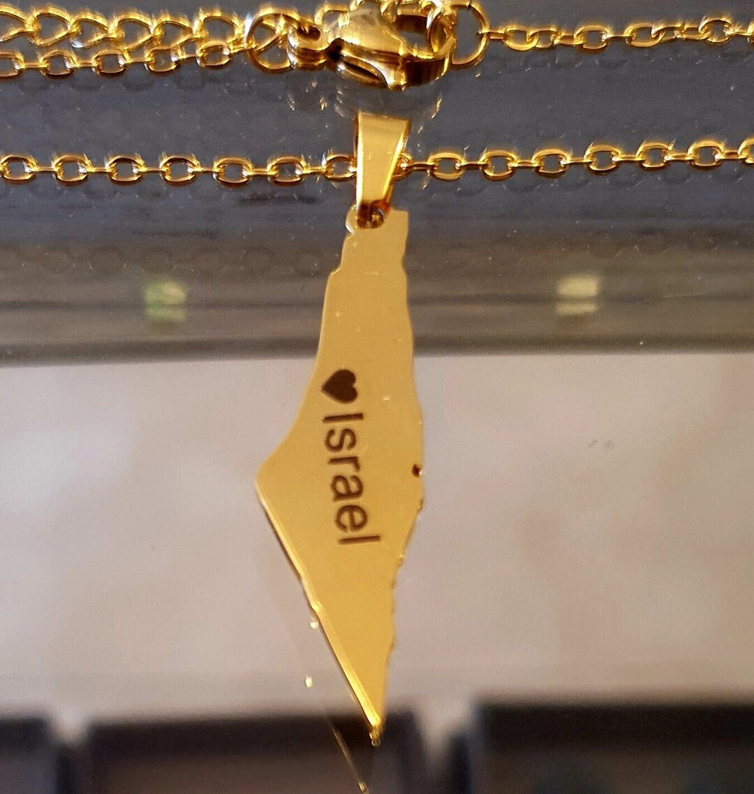Israel Map Necklace, Jewish Jewelry, Israel Necklace, Jewelry Spirtual ...