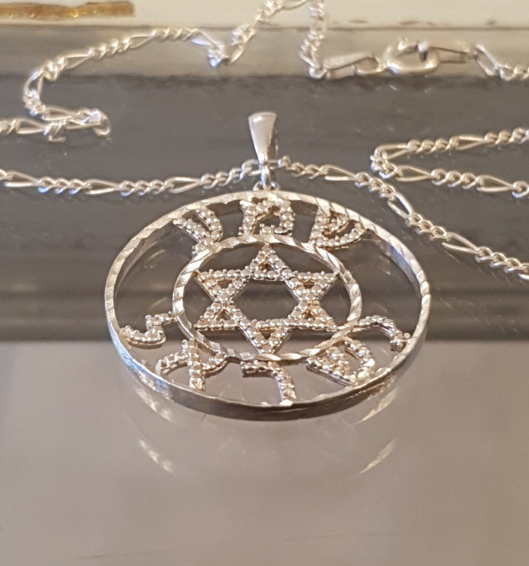 Shema Yisrael Pendant, Kabbalah Necklace, Shema Pendant,judaica Pendant ...