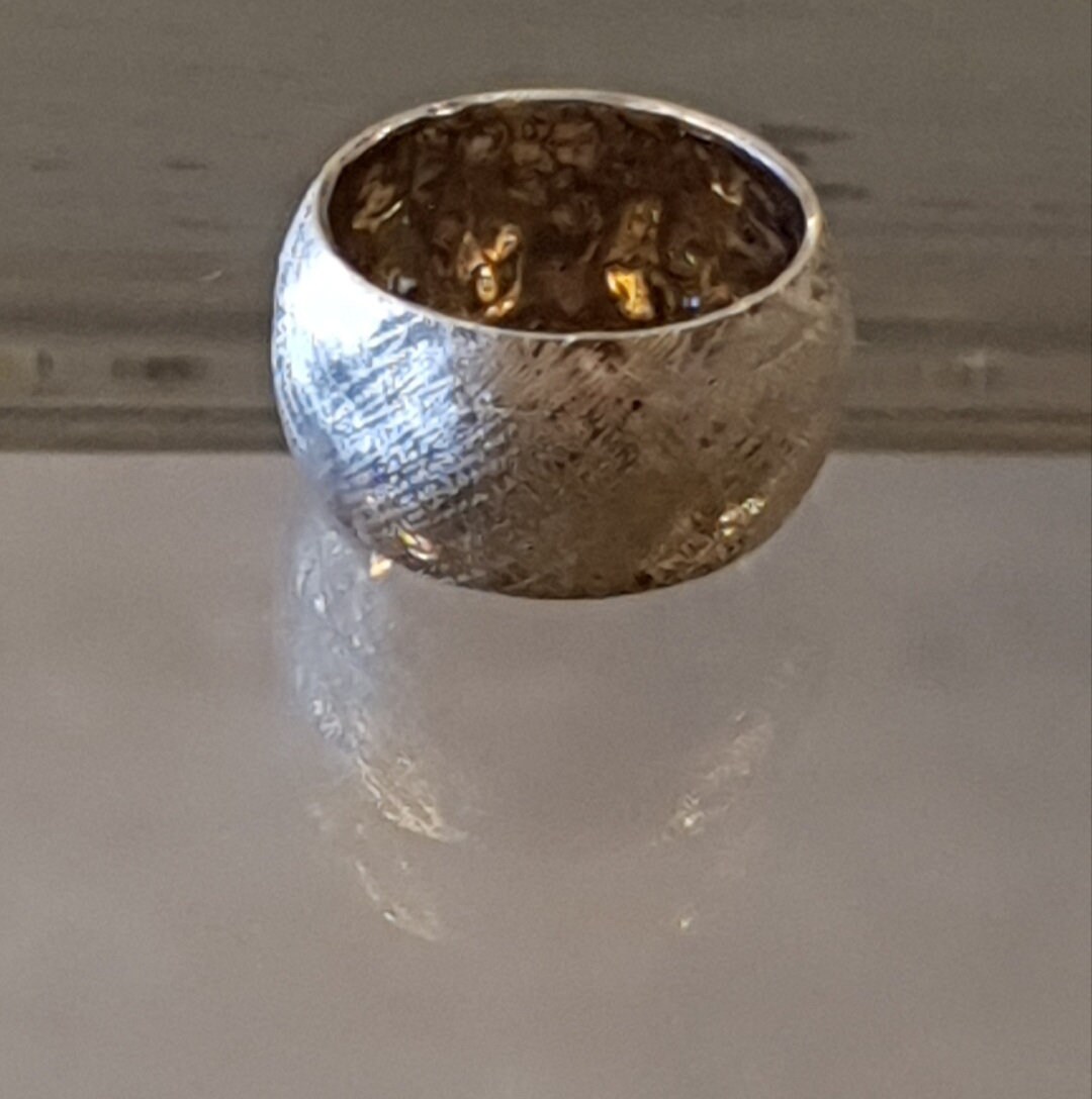 Bombay Ring, Wide Ring, Silver Ring, Dome Silver, Sculped Design Ring ...