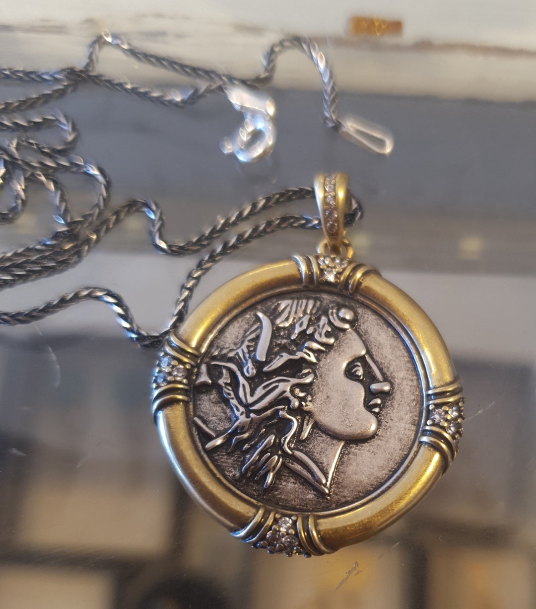 Silver 925 Goddess Coin Jewelry, Goddess Coin Necklace, Coin Necklace ...