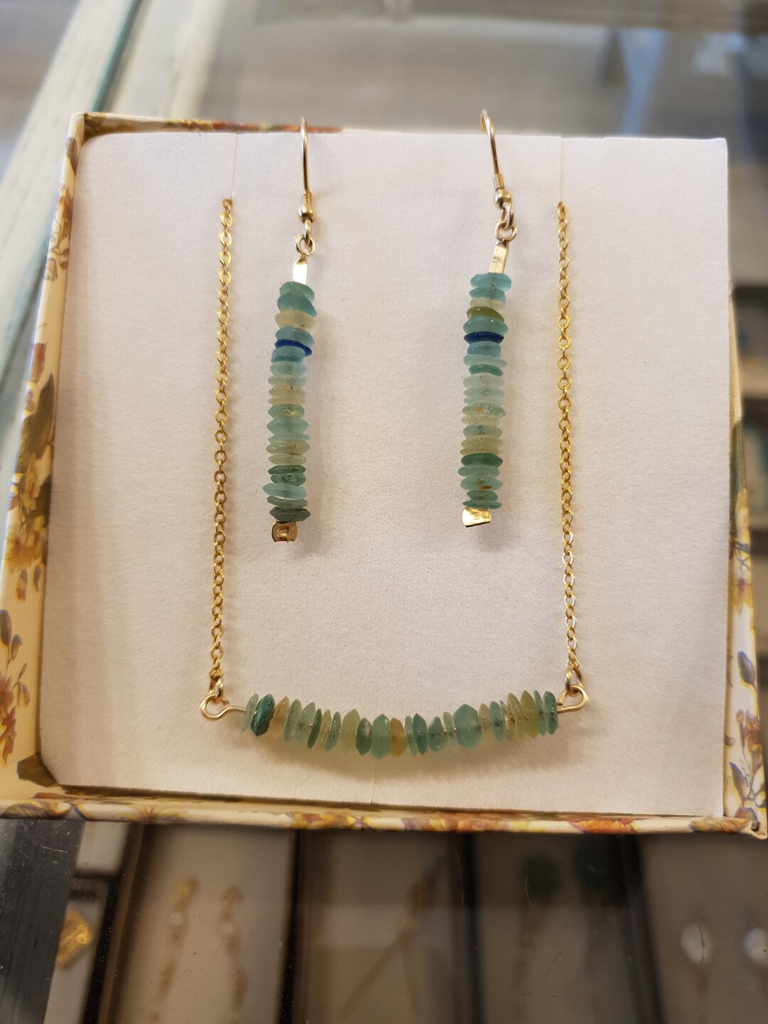 Ancient Roman Glass Set, Goldfield Set, Goldfield Beads Set, Roman ...