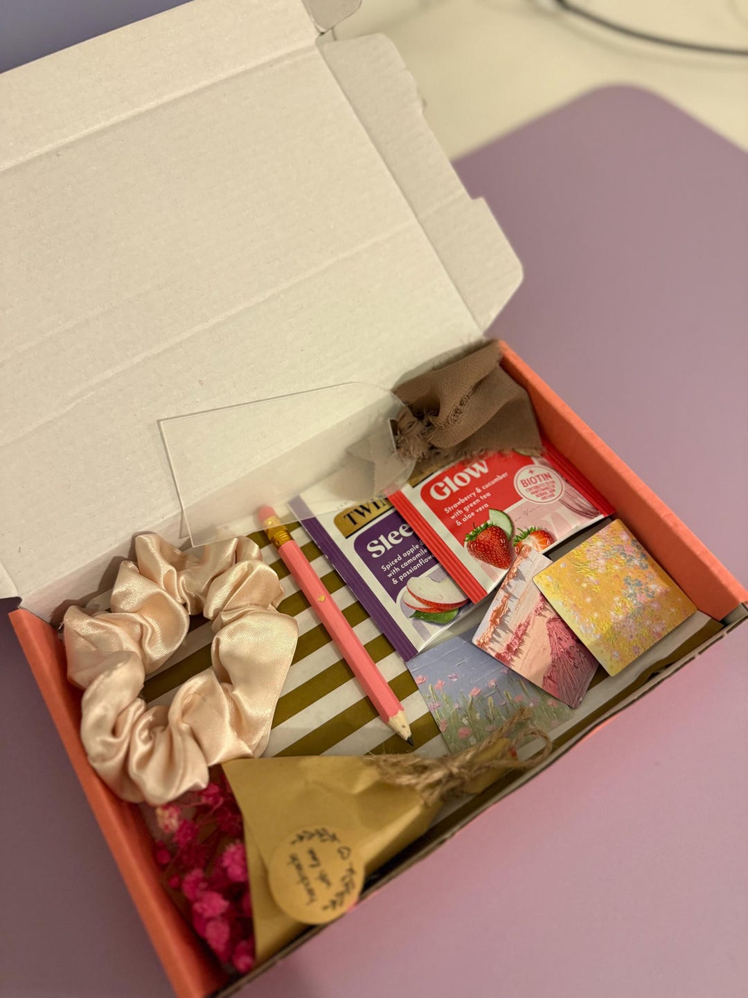 Girls Wellbeing Box Letterbox Size Personalised With Name and Message ...