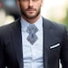 Blue Polka Dot Wedding Necktie | Handmade Men's Elegant Bow Tie ...