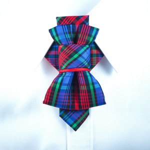 Blue Tartan Bow Tie – Wedding Suit Accessory, Patented Innovative ...