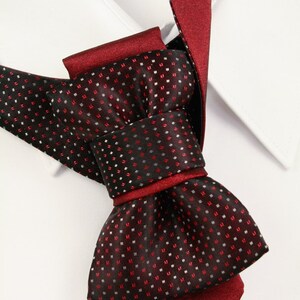 Bordo Bow Tie, Red Tie, Exclusive Tie, Mens Necktie for Groomsmen, Tie ...