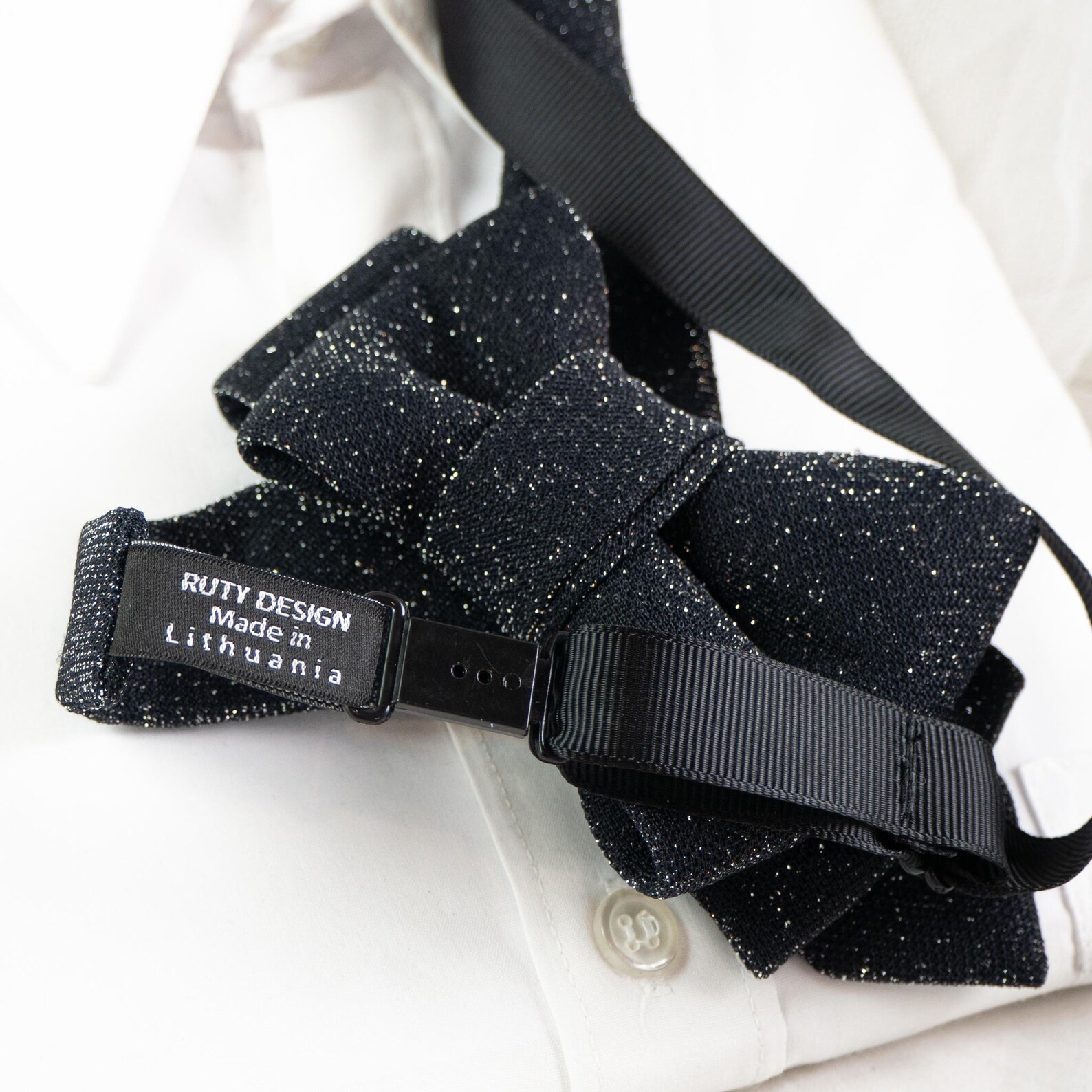 Black Modern Bow Tie – Unique Creative Design for Weddings & Formal ...