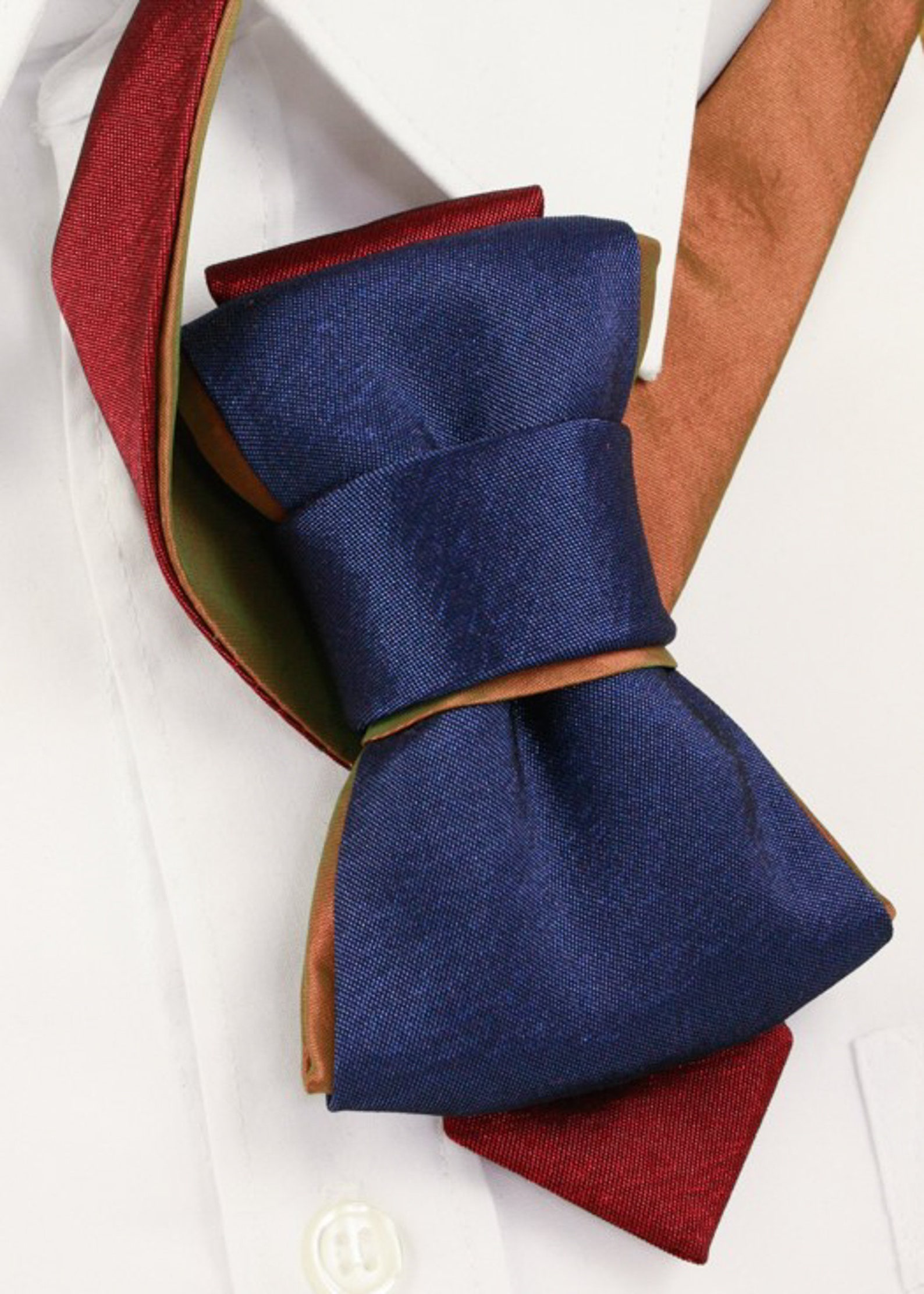 Unique Blue Bow Tie Wedding Bowtie Comfortable Unisex | Etsy