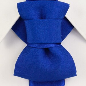 Blue Bow Tie, Elegant Wedding Tie Created by Ruty Design - Etsy