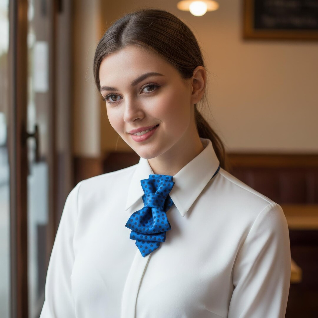 Versatile Blue Bubble Necktie & Brooch for Women | Convertible Pendant ...