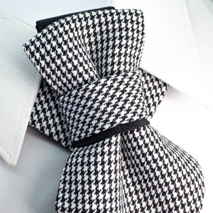 Black and White Bow Tie, Necktie for Groom, Unisex Premium Quality ...